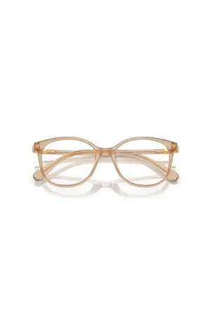 SWAROVSKI 51mm Square Eyeglasses - Brown