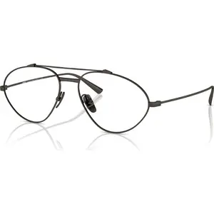 FERRARI 58mm Irregular Full Rim Eyeglasses - Grey