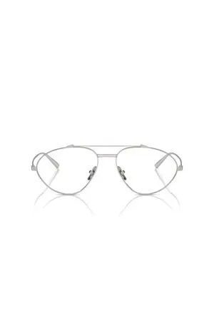 FERRARI 58mm Irregular Optical Glasses - Silver