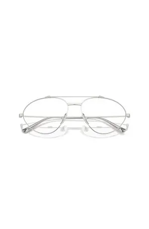 FERRARI 58mm Irregular Optical Glasses - Silver