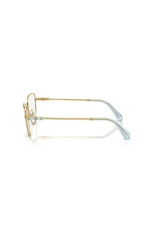SWAROVSKI 53mm Cat Eye Optical Glasses - Gold