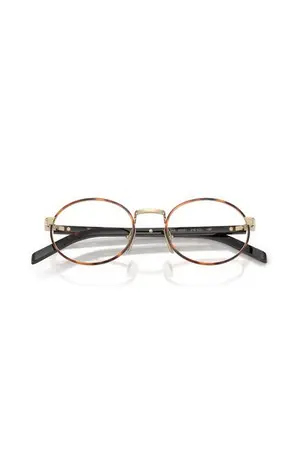 Prada 52mm Oval Optical Glasses