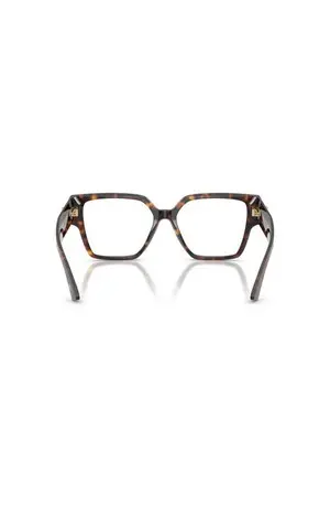 JIMMY CHOO 55mm Square Optical Glasses - Tortoise