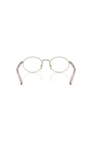 Prada 49mm Full Rim Oval Eyeglasses