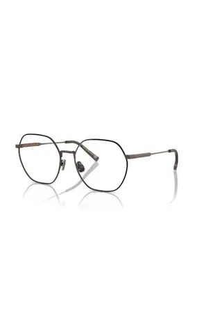 Brunello Cucinelli 55mm Irregular Eyeglasses - Brown