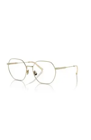Brunello Cucinelli 55mm Irregular Eyeglasses - Gold