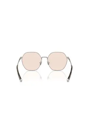 Brunello Cucinelli 55mm Irregular Eyeglasses - Silver