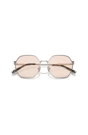 Brunello Cucinelli 55mm Irregular Eyeglasses - Silver