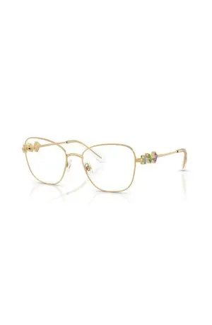 SWAROVSKI 54mm Irregular Eyeglasses - Gold