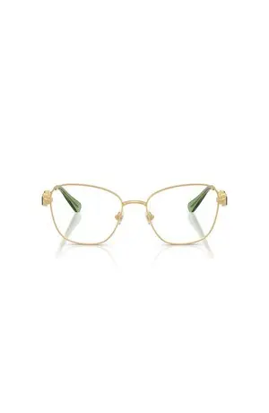 SWAROVSKI 54mm Irregular Eyeglasses - Light Gold