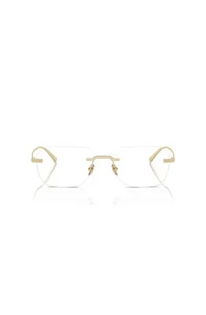 FERRARI Titanium Rimless Eyeglasses - Gold