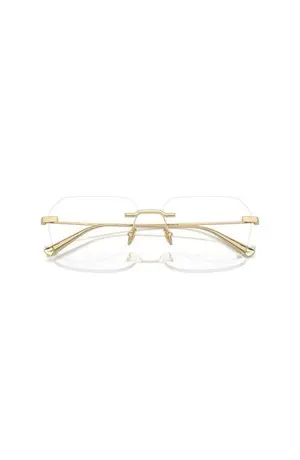 FERRARI Titanium Rimless Eyeglasses - Gold