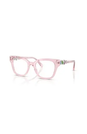 SWAROVSKI 52mm Square Optical Glasses - Pink