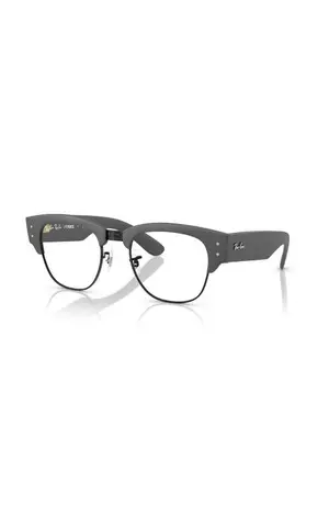 Ray-ban 52mm Square Optical Glasses Black