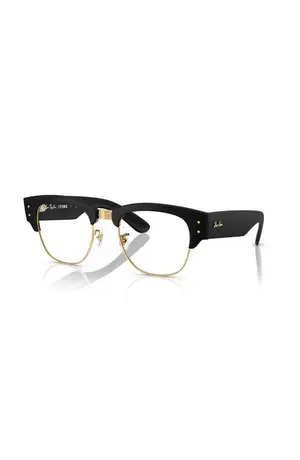 Ray-ban 52mm Square Optical Glasses - Gold