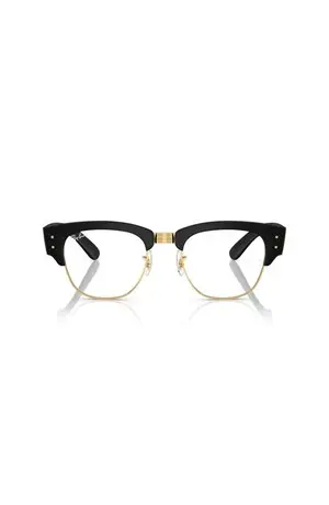 Ray-ban 52mm Square Optical Glasses - Gold