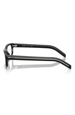 Prada 57mm Rectangle Optical Glasses