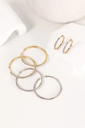 CLASSICHARMS Gaia Celestial Sunburst Mini Hoop Earrings