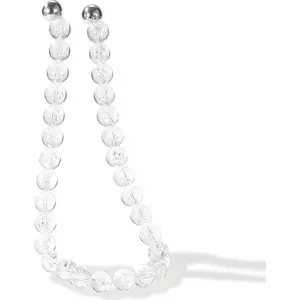 CLASSICHARMS Azeztulite Crystal Sphere Necklace - Silver