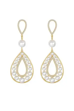 CLASSICHARMS Teardrop Dangle Earrings - Gold