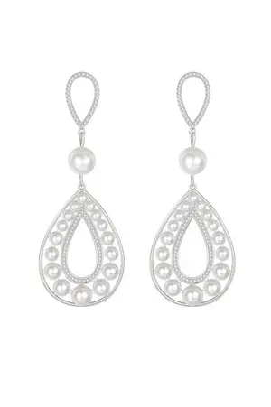 CLASSICHARMS Teardrop Dangle Earrings Silver