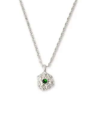 CLASSICHARMS Shayla Molten Cubic Zirconia Pendant Necklace - Gold/green