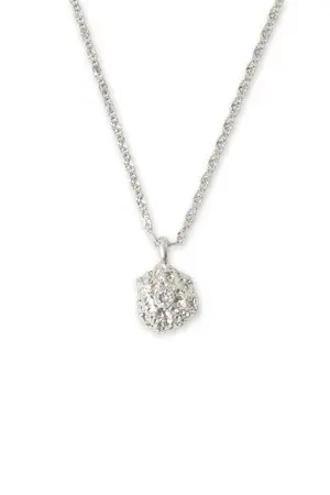 CLASSICHARMS Shayla Molten Cubic Zirconia Pendant Necklace - Silver/white