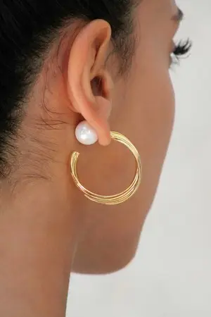 CLASSICHARMS Twisted Hoop Earrings