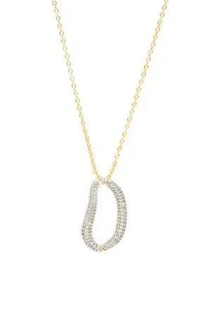 CLASSICHARMS Infinity Pavé Pendant Necklace - Gold