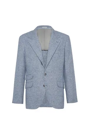 BRUNELLO CUCINELLI Check Deconstructed Blazer