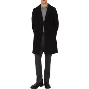 Burberry Wool Tailored Coat - Black