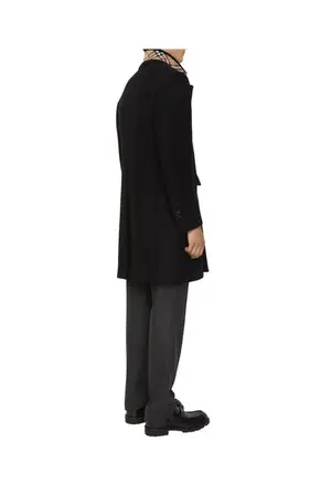 Burberry Wool Tailored Coat - Black