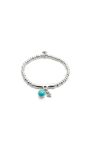 UNODE50 Turquoise Murano Core Bracelet - Silver