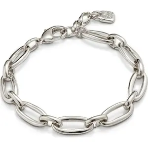 UNODE50 Oval Link Carabiner Bracelet - Silver