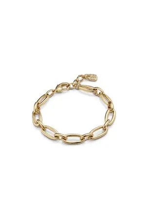 UNODE50 Oval Link Carabiner Bracelet - Gold