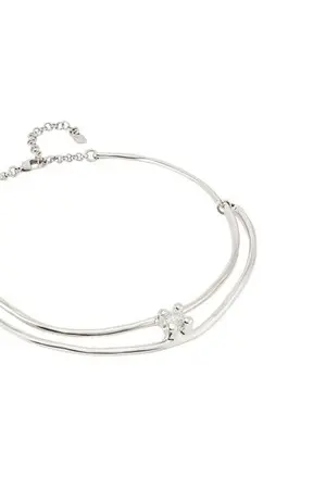 UNODE50 Twin Radiance Plated Collar With Zirconia
