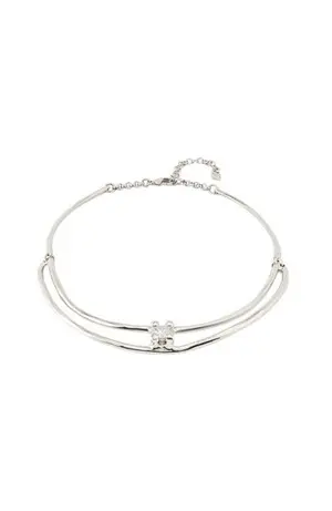 UNODE50 Twin Radiance Plated Collar With Zirconia