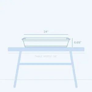 BLOEM 24 Inch Dura Cotta Window Box Planter
