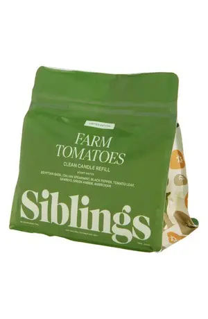 SIBLINGS Farm Tomatoes Candle Refill - White