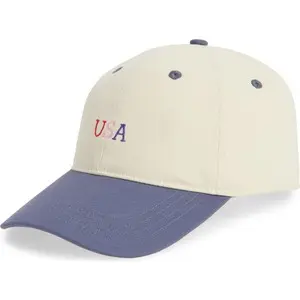 FRASIER STERLING Embroidered Usa Baseball Cap - Blue