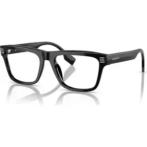 Burberry 55mm Square Full Rim Optical Glasses - Black