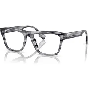 Burberry 55mm Square Full Rim Optical Glasses - Grey