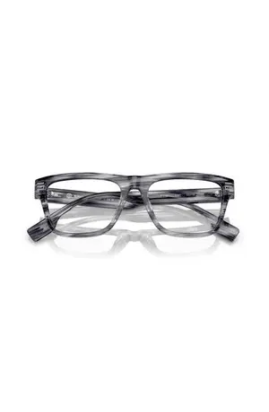 Burberry 55mm Square Full Rim Optical Glasses - Grey