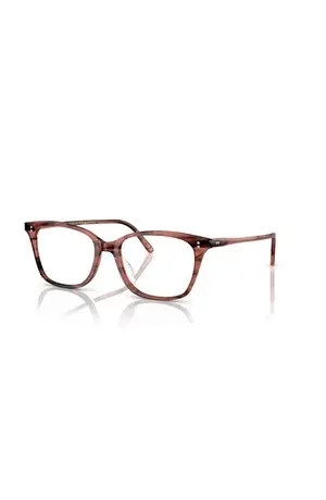 Oliver Spencer 52mm Rectangle Optical Glasses - Red