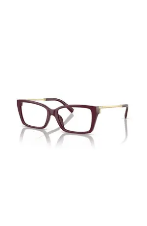Tiffany & Co. 52mm Rectangle Eyeglasses - Red
