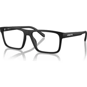 ARNETTE 53mm Square Eyeglasses - Black