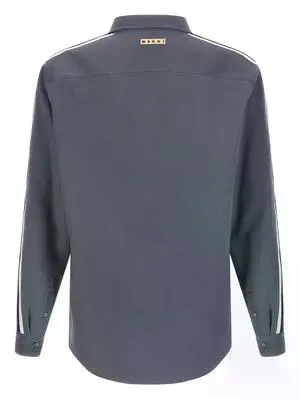 Marni Stripe-detail Virgin Wool Shirt