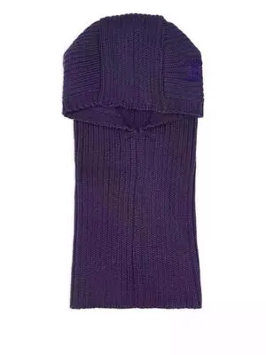 Needles Embroidered Wool Balaclava - Purple