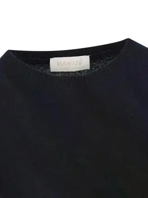 VANISÈ Ribbed Hem Cashmere Top