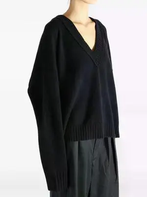 ZIGGY CHEN V-neck Wool Sweater